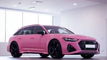 Ezzel a pink RS6-tal nem Barbie, hanem egy korábbi F1 világbajnok csapatja